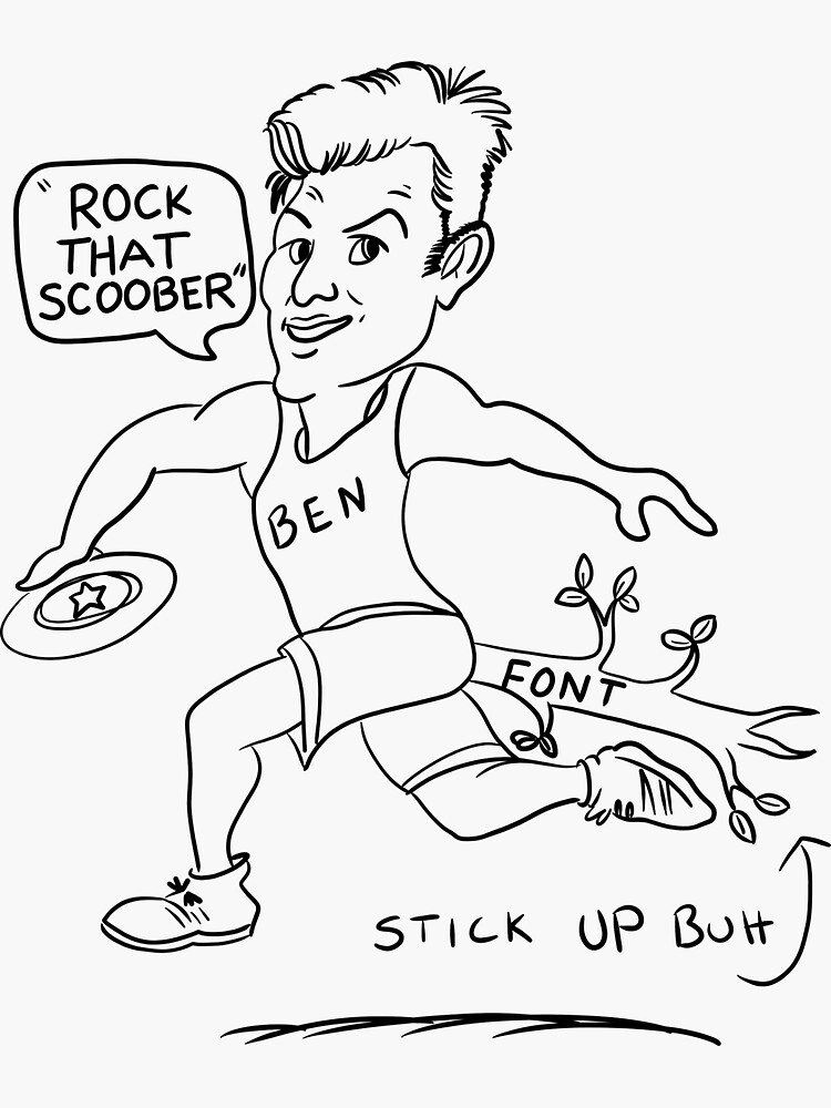 "Rock that Scoober" Sticker for Sale by KeatonPotatoes | Redbubble