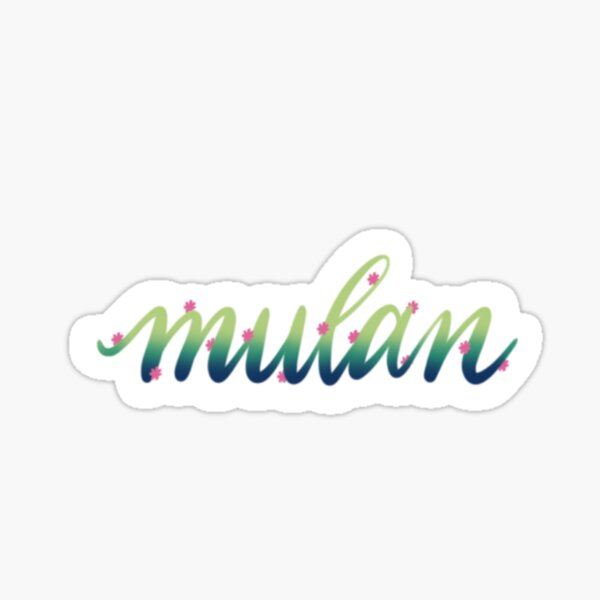"Mulan" Sticker for Sale by ThreeCheers-- | Redbubble