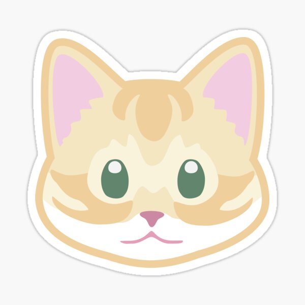 "Mango Cat Portrait" Sticker by RockhopperGames | Redbubble