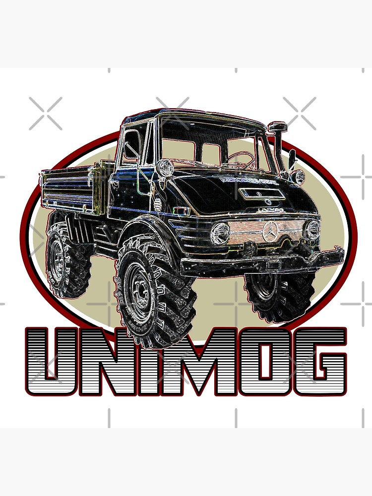 "UNIMOG oldschool" Poster for Sale by Groenendijk | Redbubble