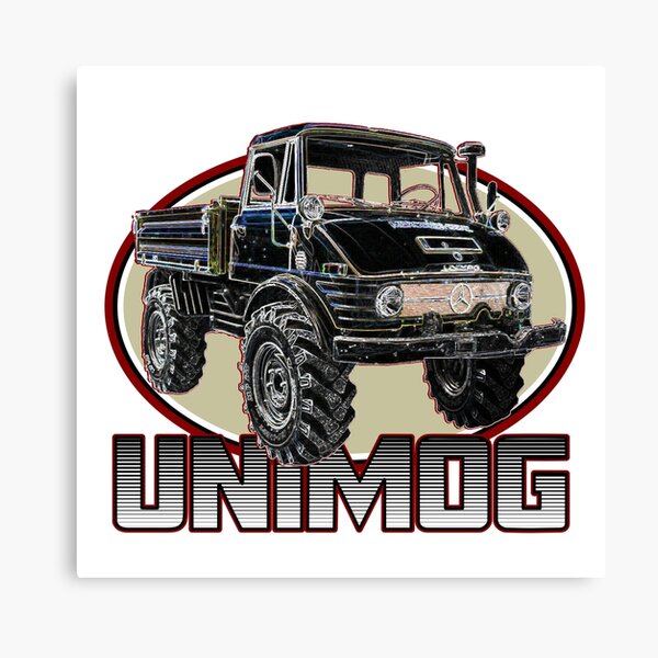 "UNIMOG oldschool" Canvas Print by Groenendijk | Redbubble