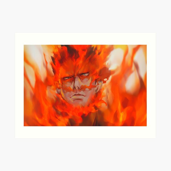 "Endeavor #1 Hero MHA Realistic Art" Art Print by DrWolfstark | Redbubble