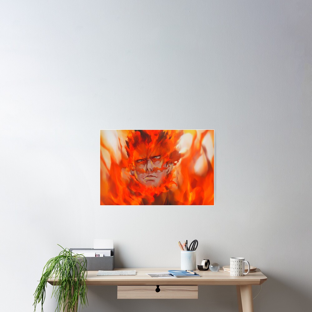 "Endeavor #1 Hero MHA Realistic Art" Poster by DrWolfstark | Redbubble