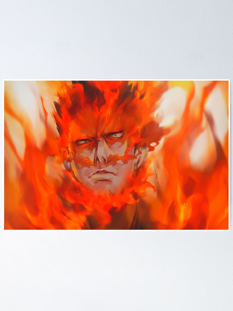 "Endeavor #1 Hero MHA Realistic Art" Poster by DrWolfstark | Redbubble