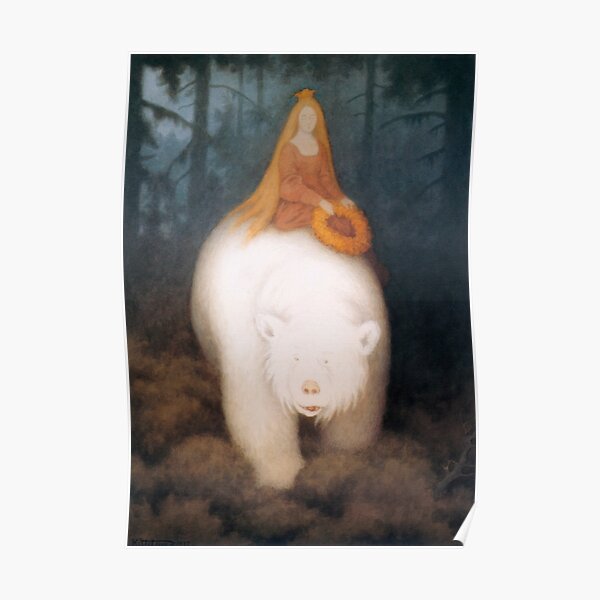"White Bear King-Valemon (Kvitebjørn kong Valemon) by Theodor Kittelsen ...