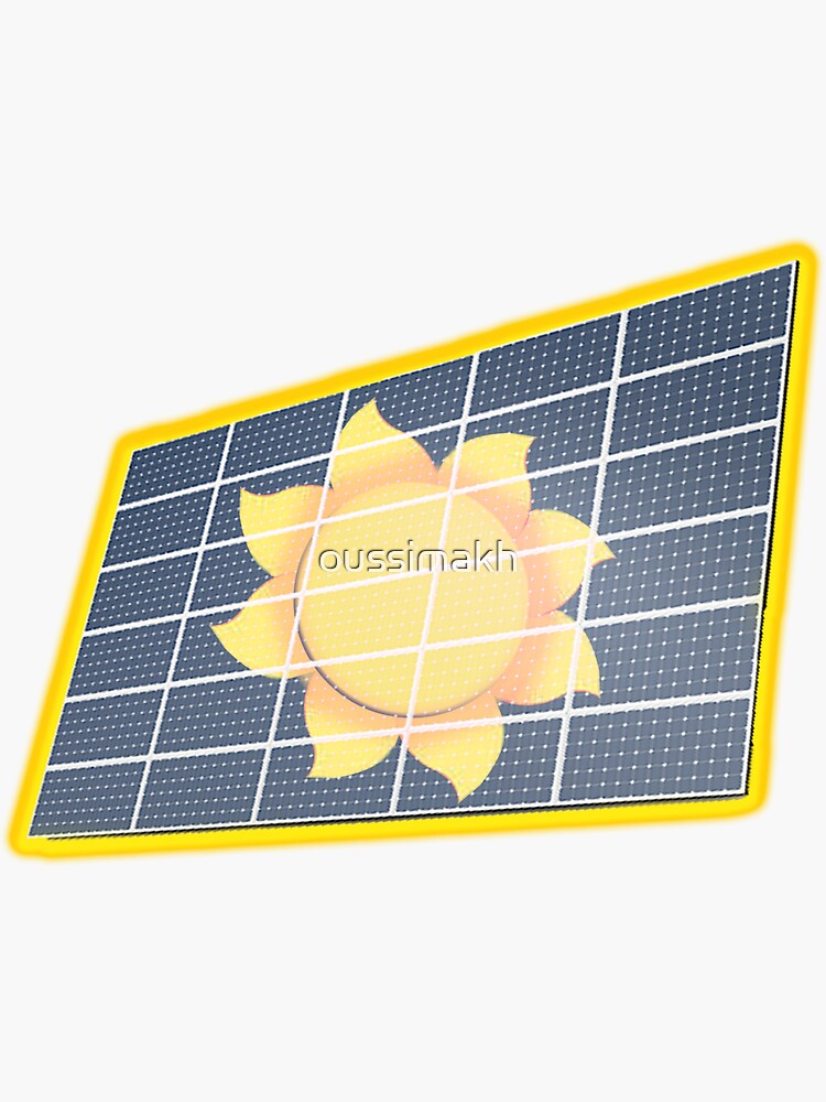 "solar power stickers" Sticker for Sale by oussimakh | Redbubble