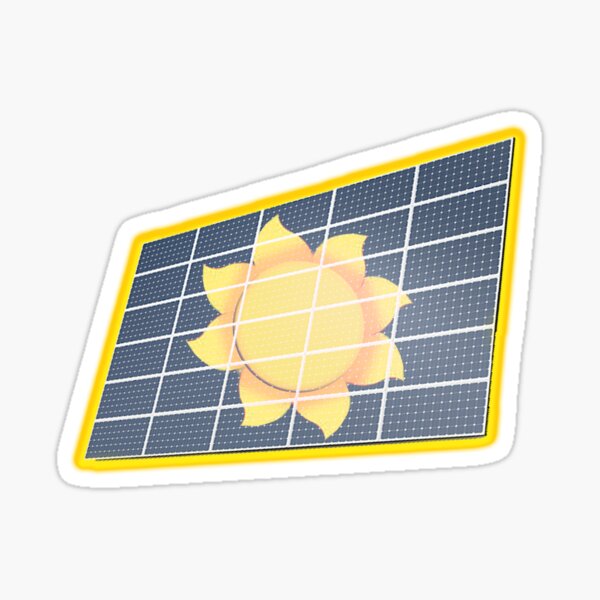 "solar power stickers" Sticker for Sale by oussimakh | Redbubble