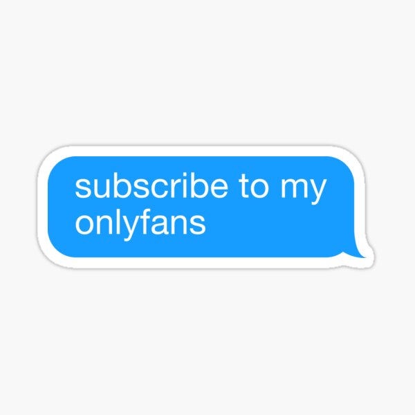 "Onlyfans" Sticker for Sale by GoodCooks | Redbubble