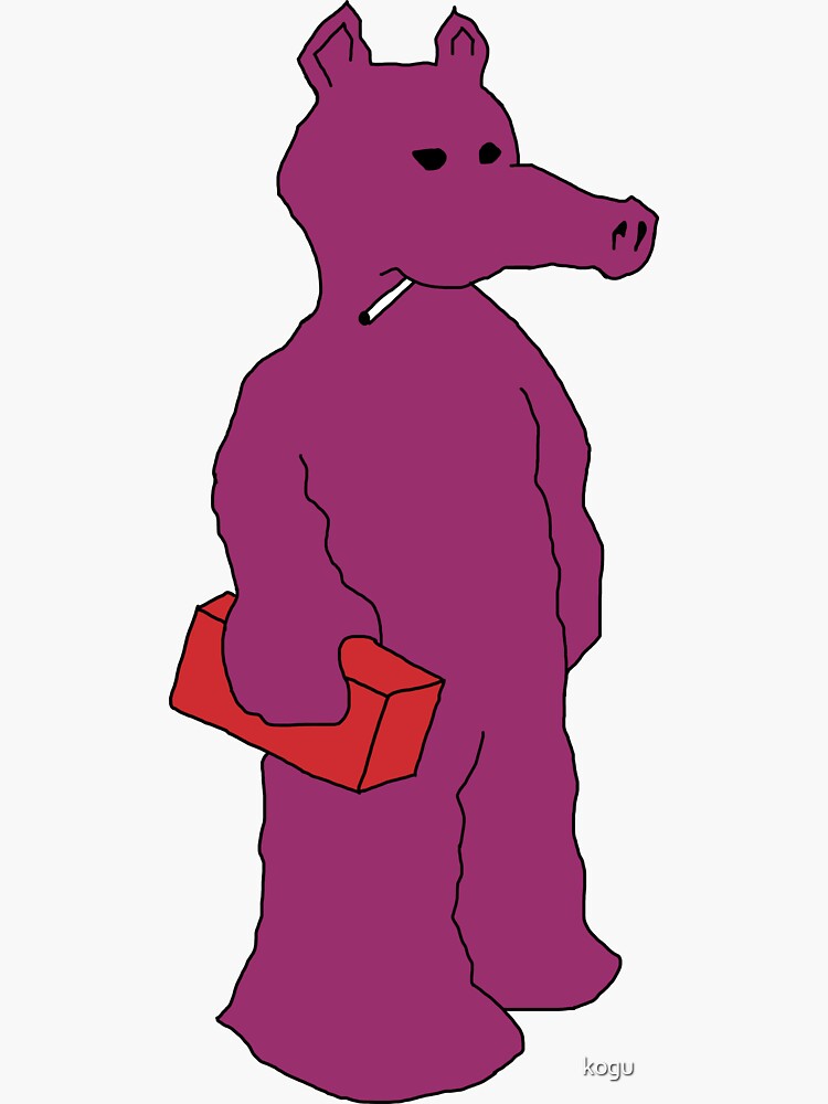 "purple quasimoto" Sticker by kogu | Redbubble