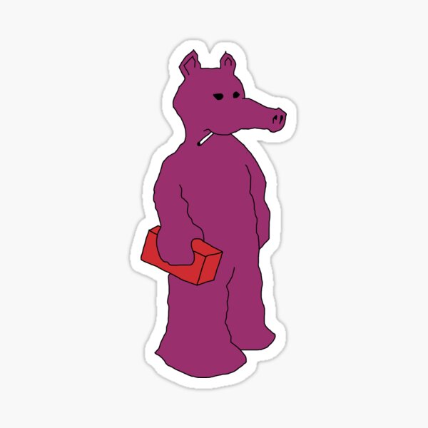 "purple quasimoto" Sticker by kogu | Redbubble