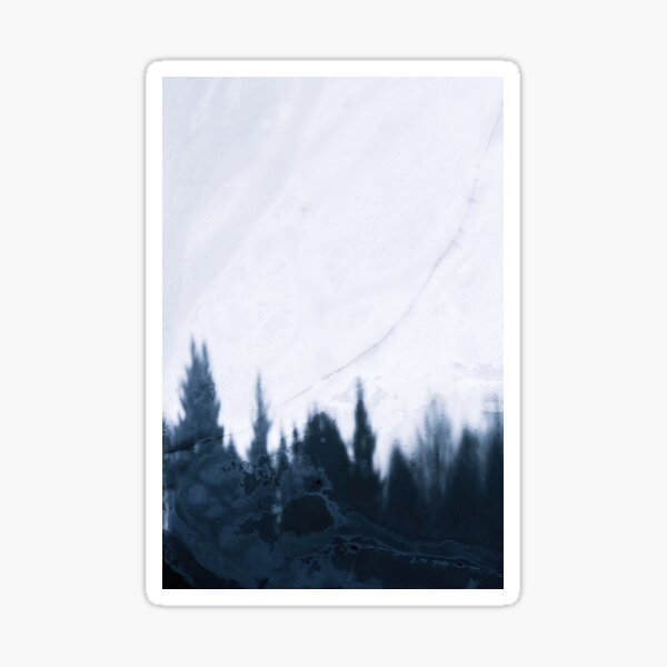 "Shadow Forest on a frozen Lake – Minimal Landscape Photography ...