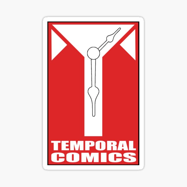 "Temporal Comics Logo" Sticker for Sale by TemporalComics | Redbubble