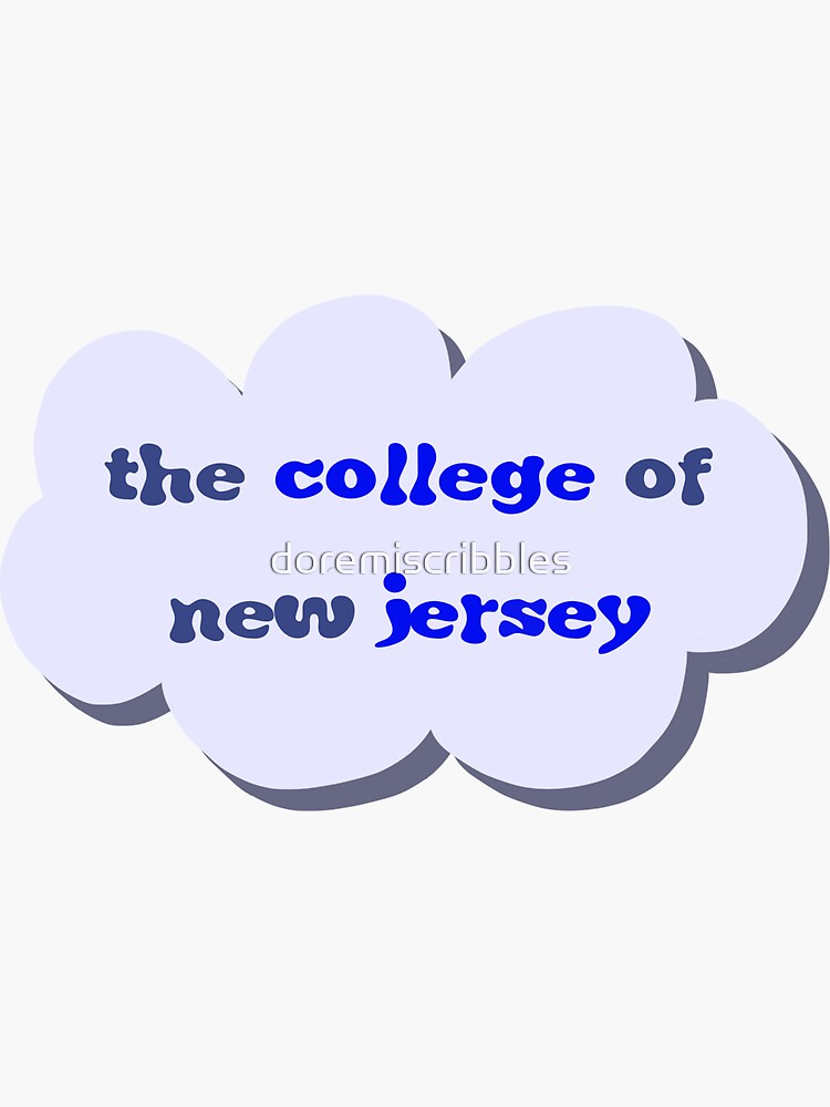 "the college of new jersey tcnj cloud logo" Sticker by doremiscribbles ...
