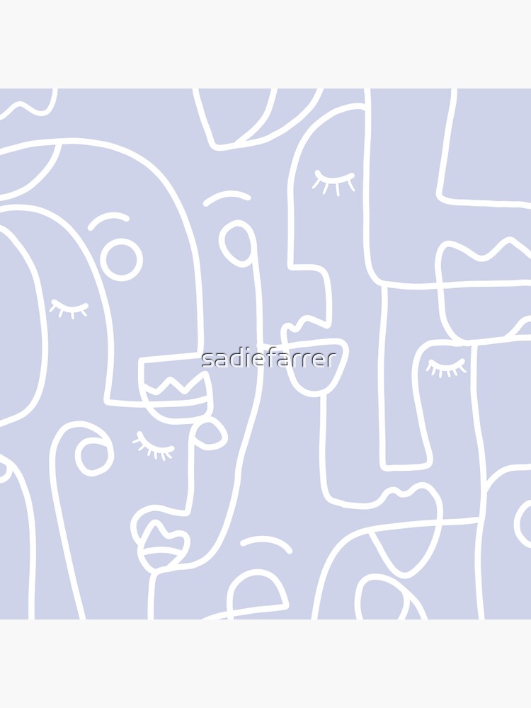 "one line drawing purple" Sticker for Sale by sadiefarrer | Redbubble