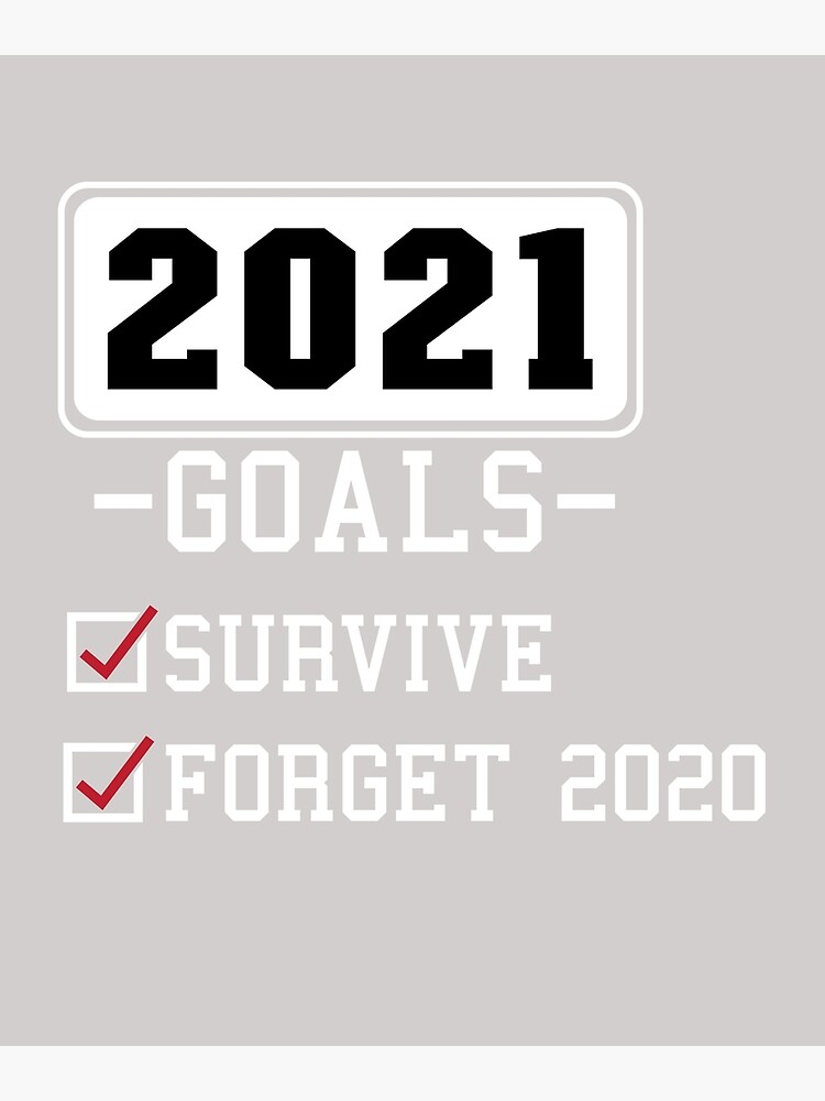 Lámina fotográfica «Metas 2021 Año Nuevo Lista de verificación ...