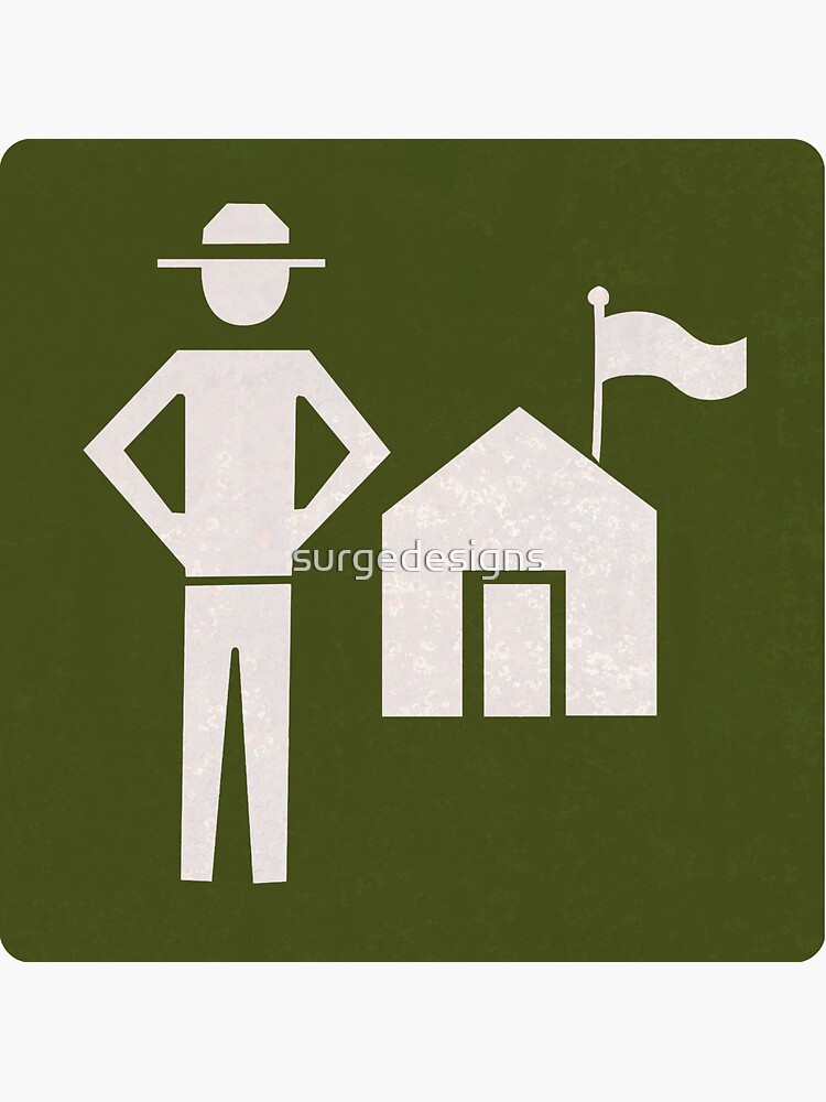 "Outdoor Recreational Park Ranger Road Sign" Sticker for Sale by ...