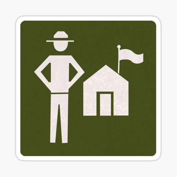 "Outdoor Recreational Park Ranger Road Sign" Sticker for Sale by ...