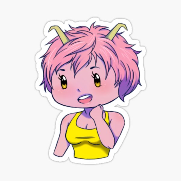 "Ashido" Sticker for Sale by MeowMonster97 | Redbubble