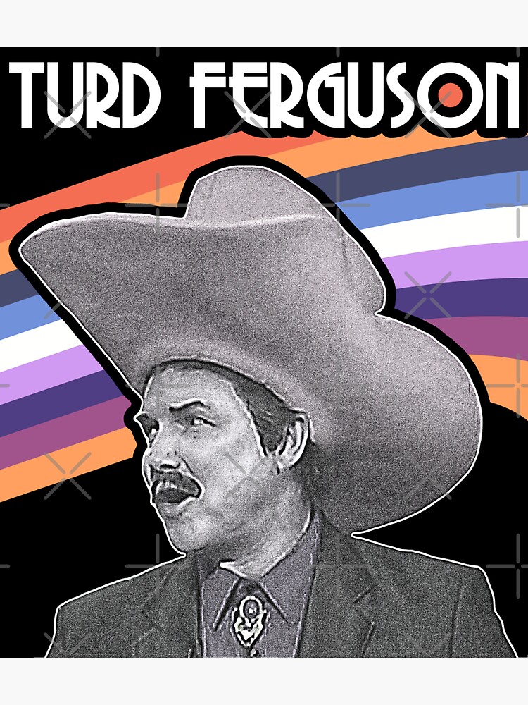 "Turd Ferguson Celebrity Jeopardy Retro SNL" Sticker for Sale by ...