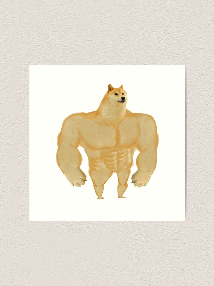 "Buff Doge meme" Art Print by FulllHDeni | Redbubble