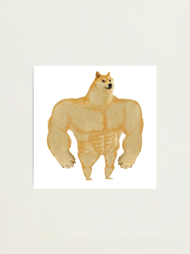 "Buff Doge meme" Photographic Print for Sale by FulllHDeni | Redbubble