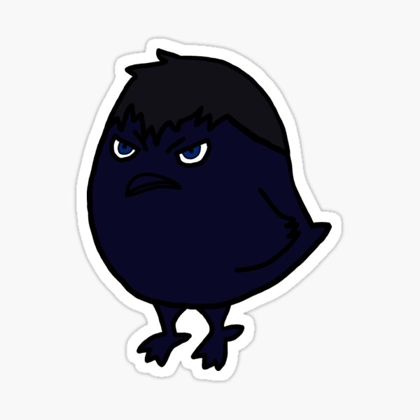 "Haikyuu Kageyama Crow" Sticker for Sale by Jade-Jaded | Redbubble