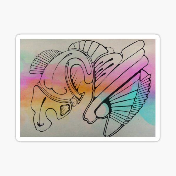 "UFO Space Trippy Alien" Sticker for Sale by iamstevivaughn | Redbubble