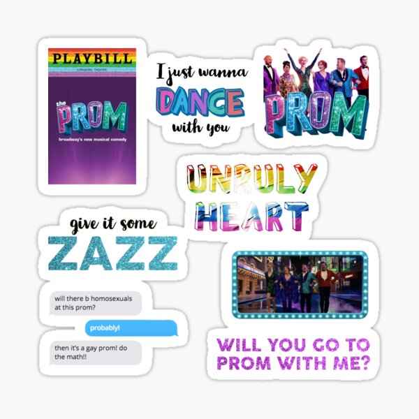 The Prom Musical Pack Sticker For Sale By Hypocratees Redbubble