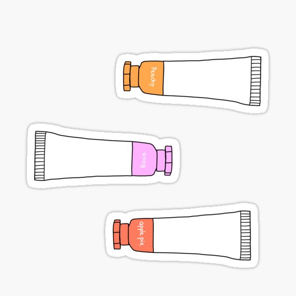 "Cream blush set" Sticker by creativef0x | Redbubble