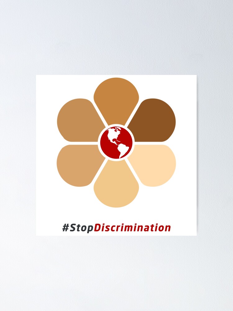 "Stop Discrimination" Poster for Sale by JahidMunna | Redbubble