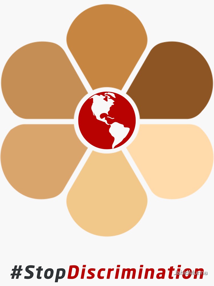 "Stop Discrimination" Sticker for Sale by JahidMunna | Redbubble