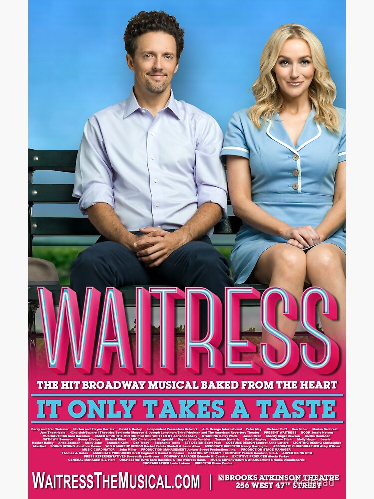 "JASON MRAZ WAITRESS POSTER " Sticker by Krahdad | Redbubble