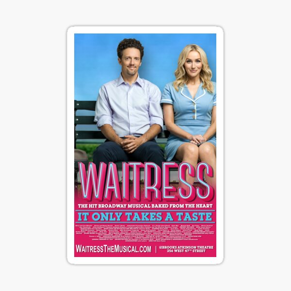 "JASON MRAZ WAITRESS POSTER " Sticker by Krahdad | Redbubble