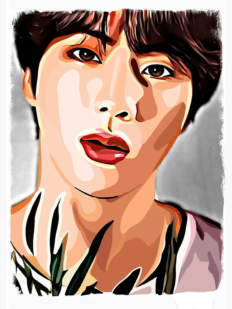 Bts Kim Seok Jin Jin Minimalist Art Print Signature Fan Art Poster For Sale By