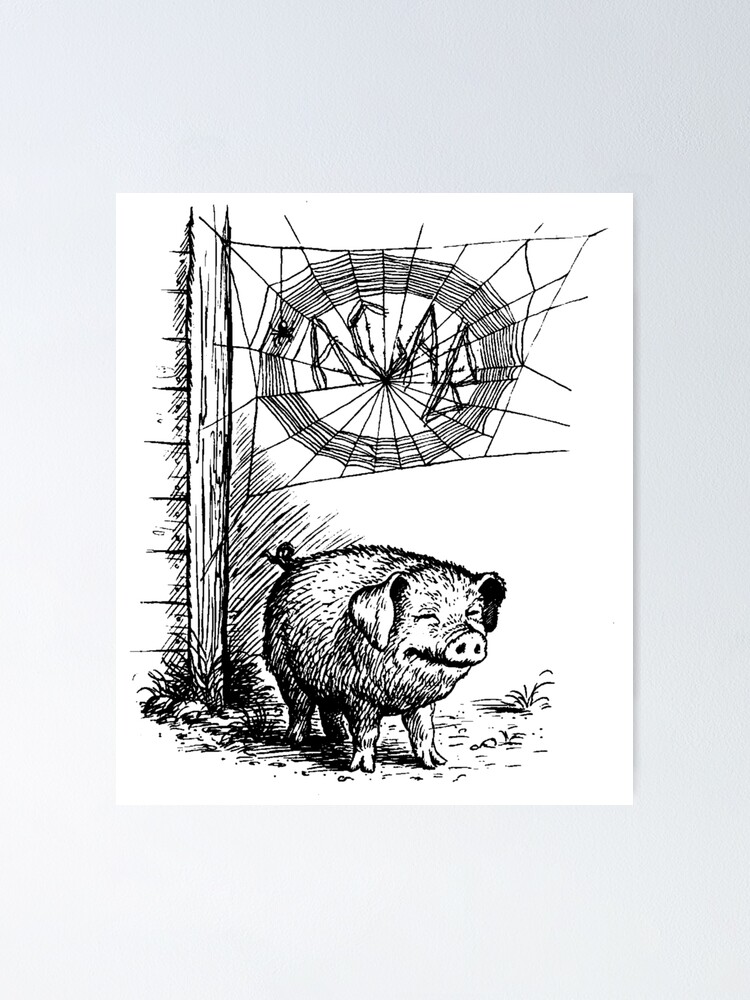 "SOME PIG - Charlotte's Web parody" Poster for Sale by NapTimeDesigns ...
