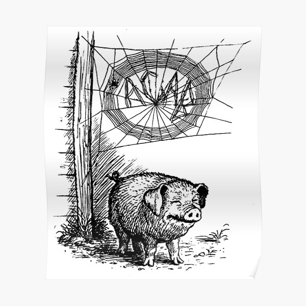 "SOME PIG - Charlotte's Web parody" Poster for Sale by NapTimeDesigns ...