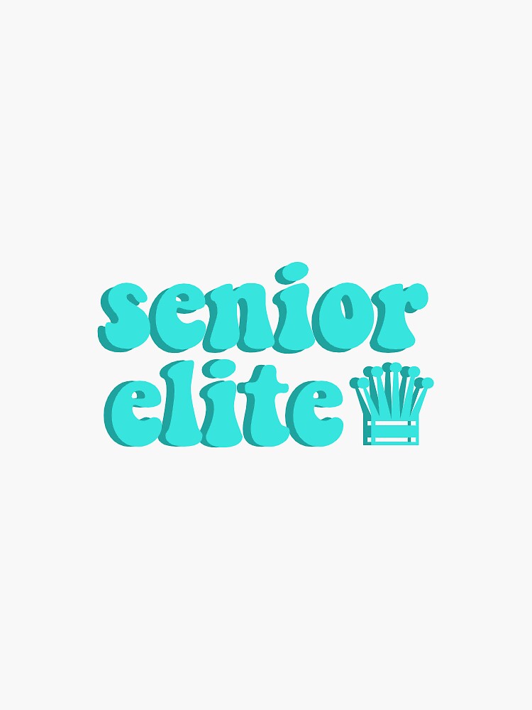 "senior elite" Sticker for Sale by eg0229 | Redbubble