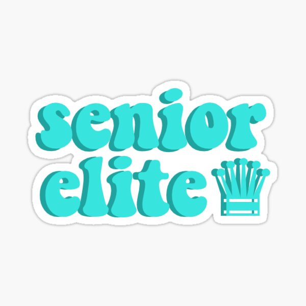 "senior elite" Sticker for Sale by eg0229 | Redbubble