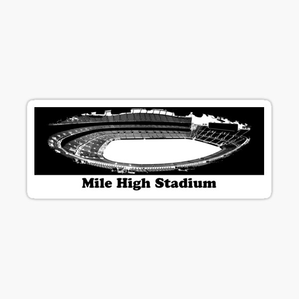 "Mile High Stadium, Denver" Sticker by Christo110881 | Redbubble