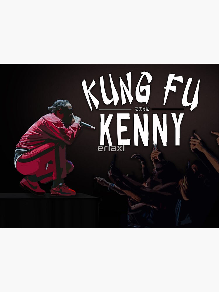 "Kung Fu Kenny- Kendrick Lamar" Sticker for Sale by eriaxl | Redbubble