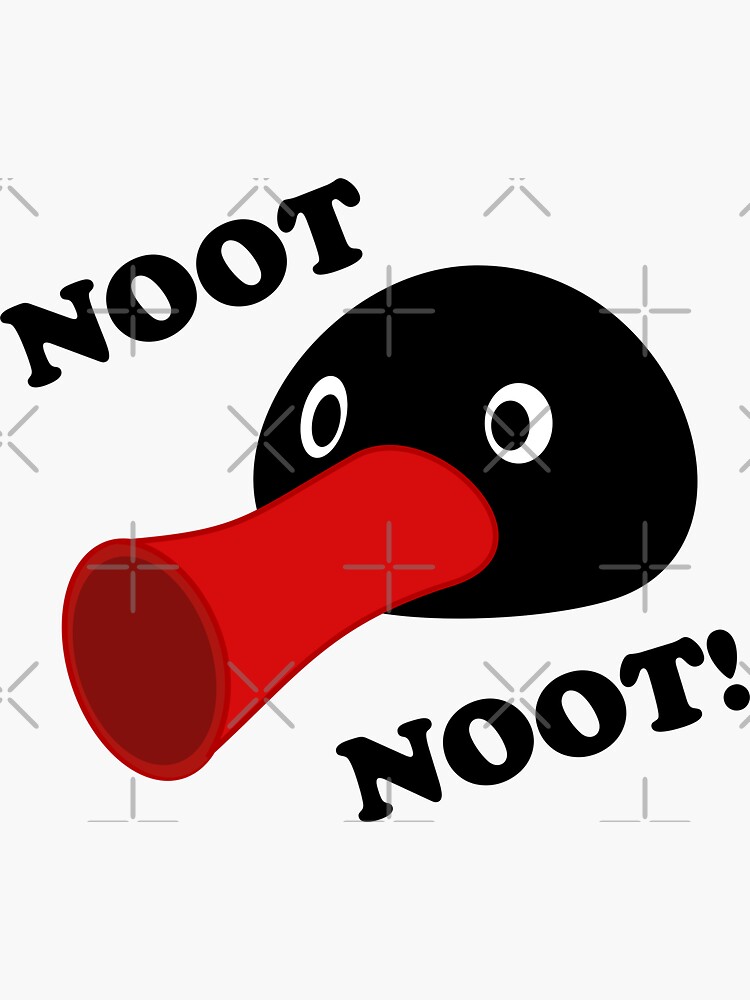 "NOOT NOOT!" Sticker by Redkiwii | Redbubble