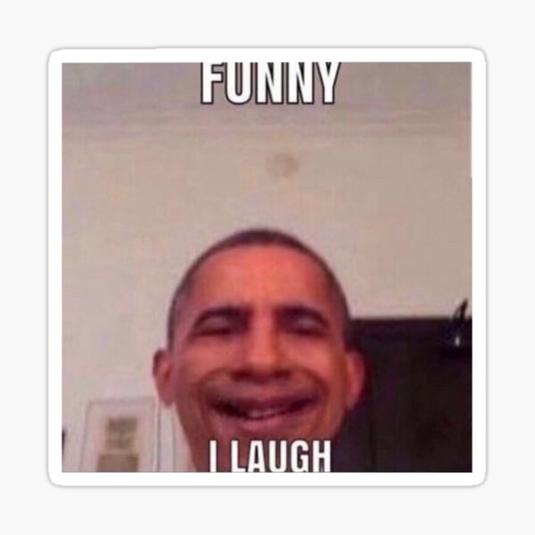 "Obama meme sticker" Sticker for Sale by amy-wenn | Redbubble