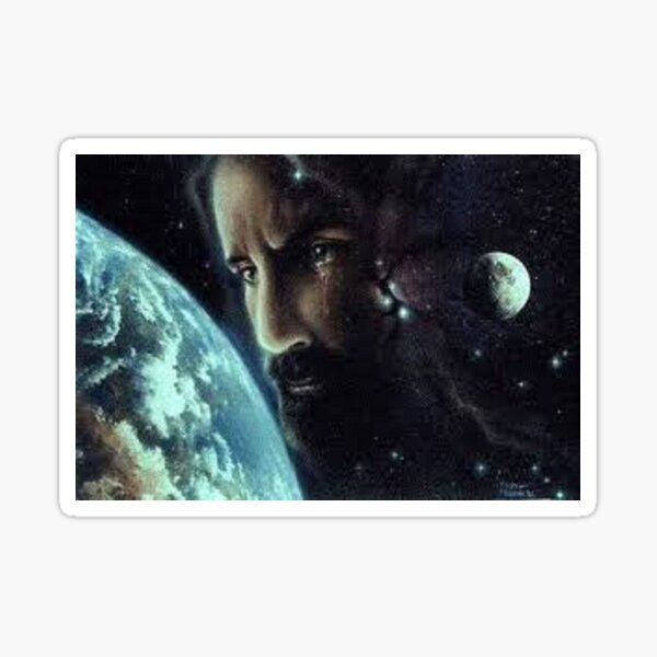 "jesus crying when he sees the earth" Sticker for Sale by mostmagnum22 ...
