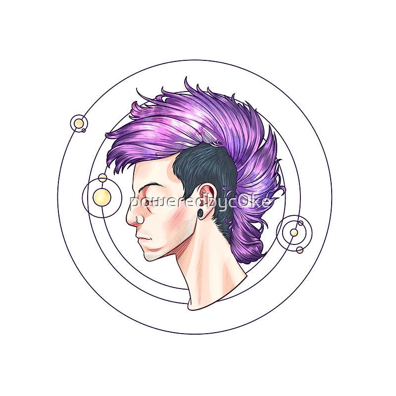 "Galaxy Hair" by poweredbyc0ke | Redbubble
