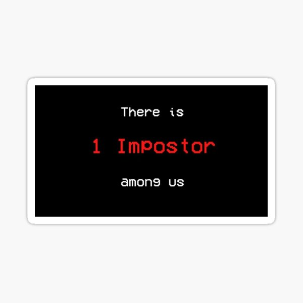 "Among us impostor" Sticker for Sale by sandra41 | Redbubble