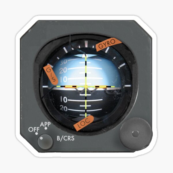 "Vintage Boeing 737 Standby Attitude Indicator" Sticker for Sale by ...