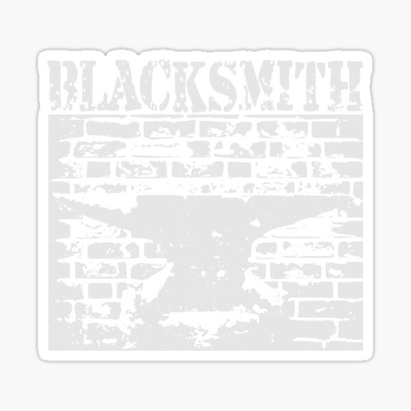 "Blacksmith Anvil Stamp" Sticker by bigemcg | Redbubble