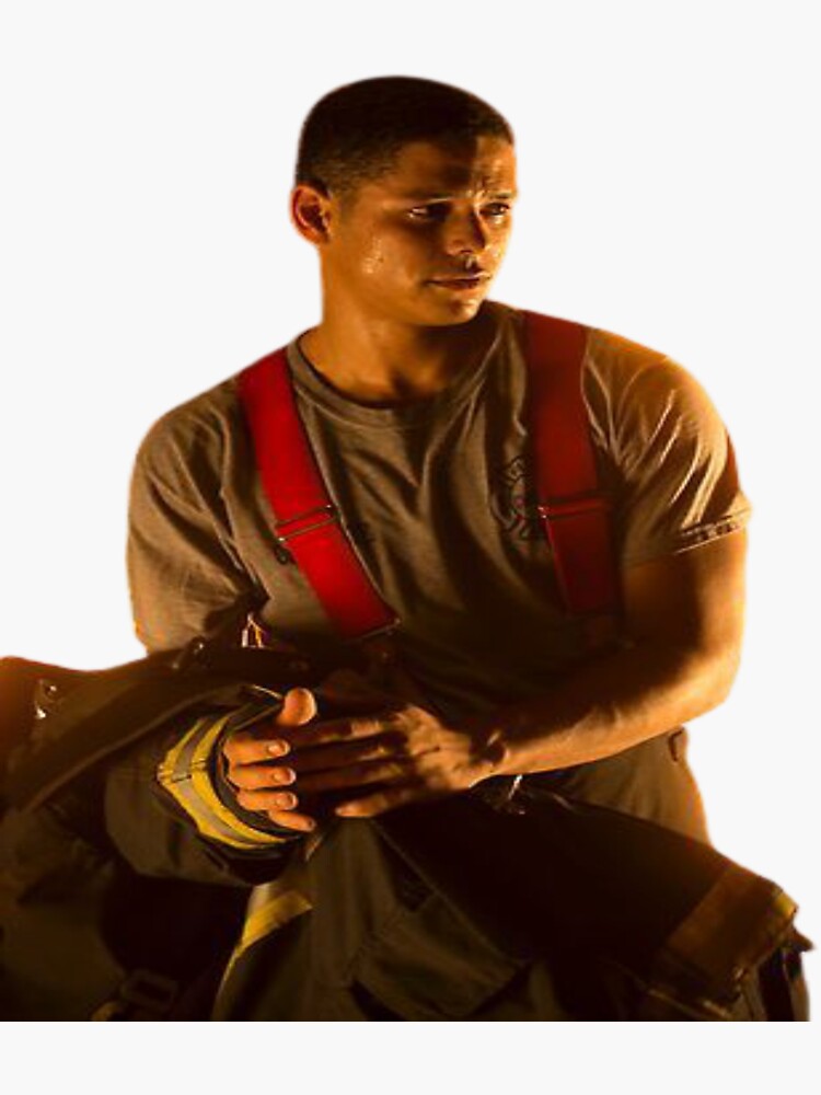 "Peter Mills - Charlie Barnett - Chicago Fire" Sticker by AaPink ...