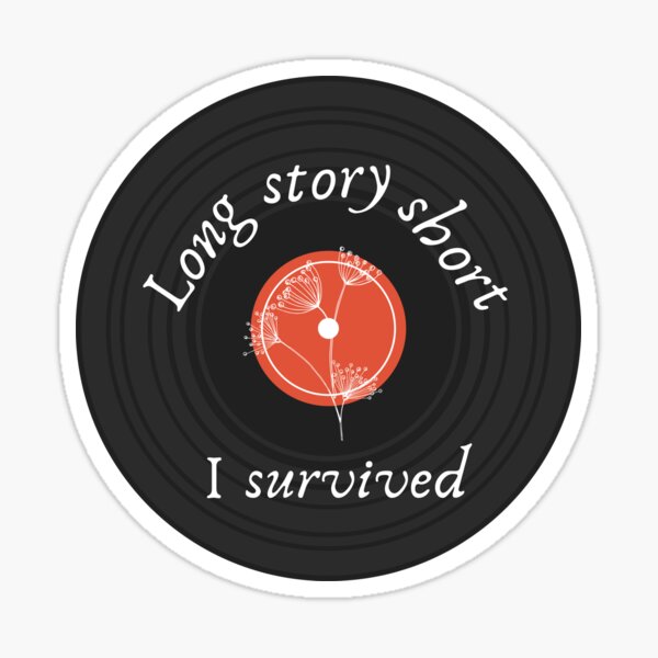 "long story short " Sticker for Sale by lameyadeco | Redbubble