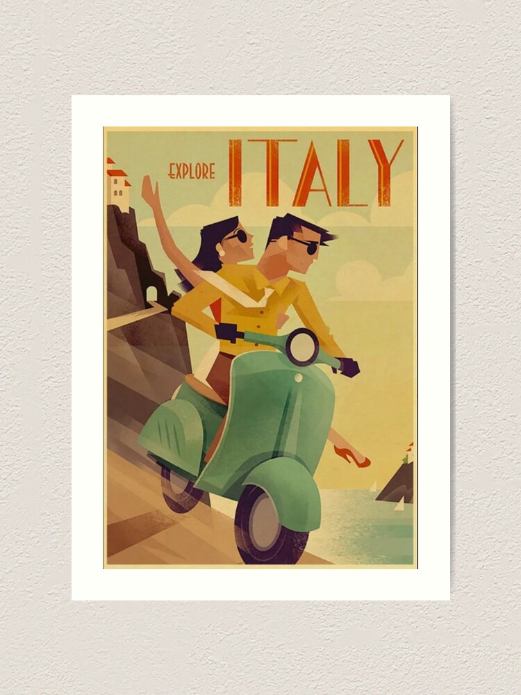 "Explore Italy retro" Art Print for Sale by fitplus | Redbubble